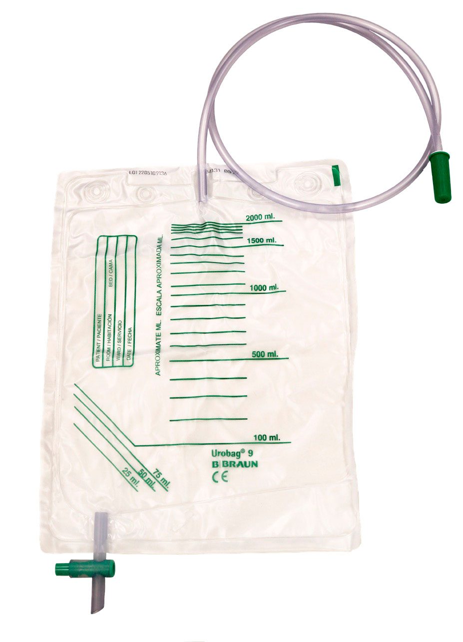Bolsa de recogida de orina 2000ml Urobag 7 Plus. Caja de 30 unidades ...