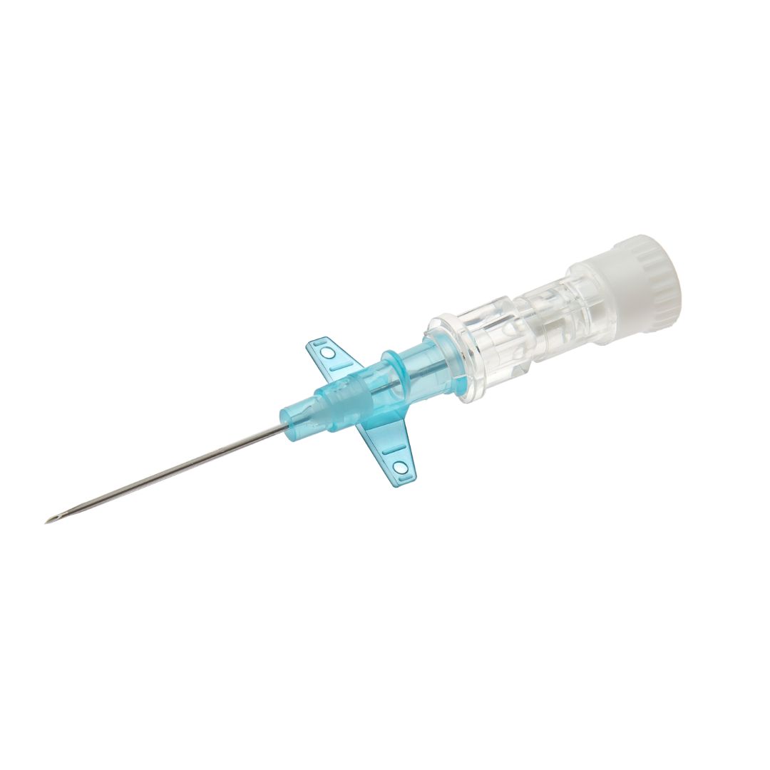 Catéter IV periférico de FEP con alas, 0,90 mm/22 G x 25 mm. Caja de 50 ...