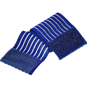 Cinturón elástico, largo 100 cm, ancho 50 mm, velcro M/F, azul | Accesorios