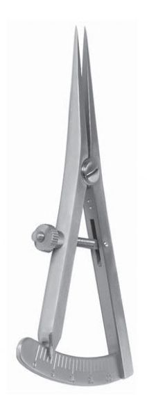 Compás calibre Castroviejo 8cm de 0a20mm | material ORL ...