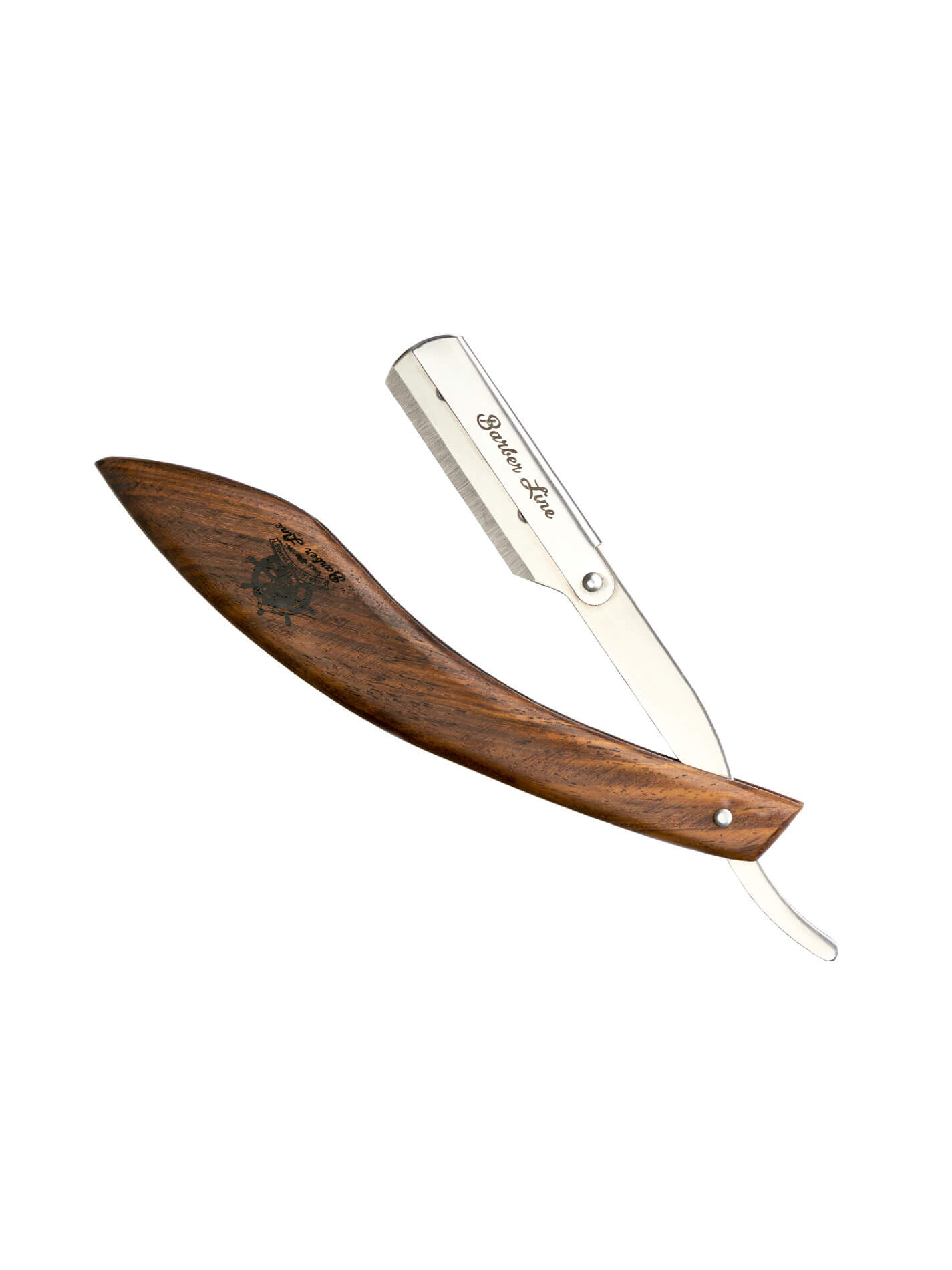 Navaja de afeitar con mango de madera - hoja cambiable | Navajas para ...