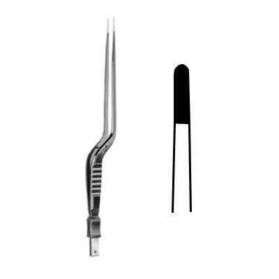 Pinza de coagulación bipolar en bayoneta con aislamiento. Punta recta ...
