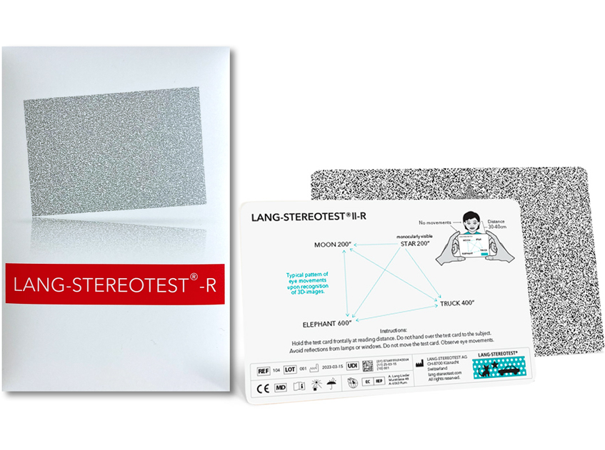 Prueba detección estereopsis en los niños, Stereotest II-R | Optotipos